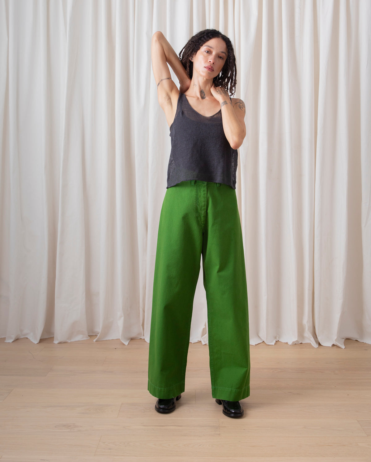 SAILOR PANT - GRASS GREEN
