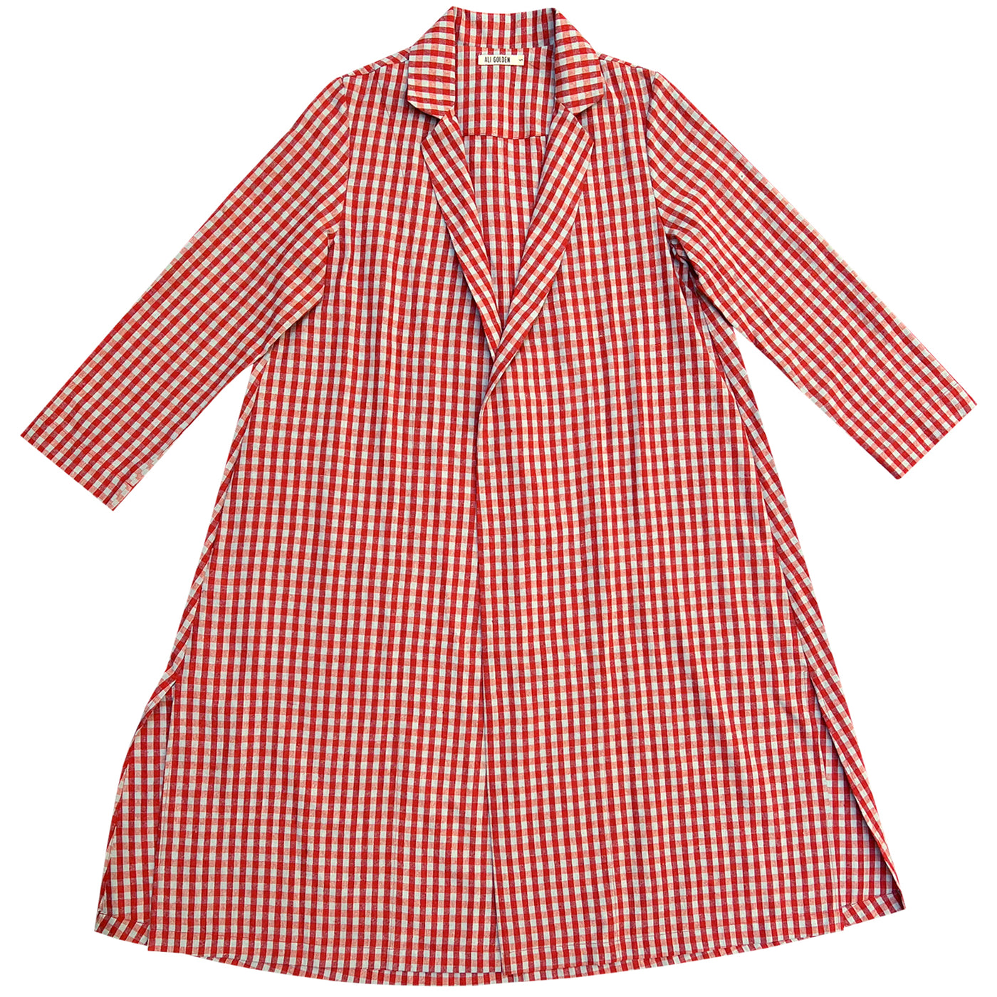 NOTCH JACKET - POPPY/FUCK ICE GINGHAM